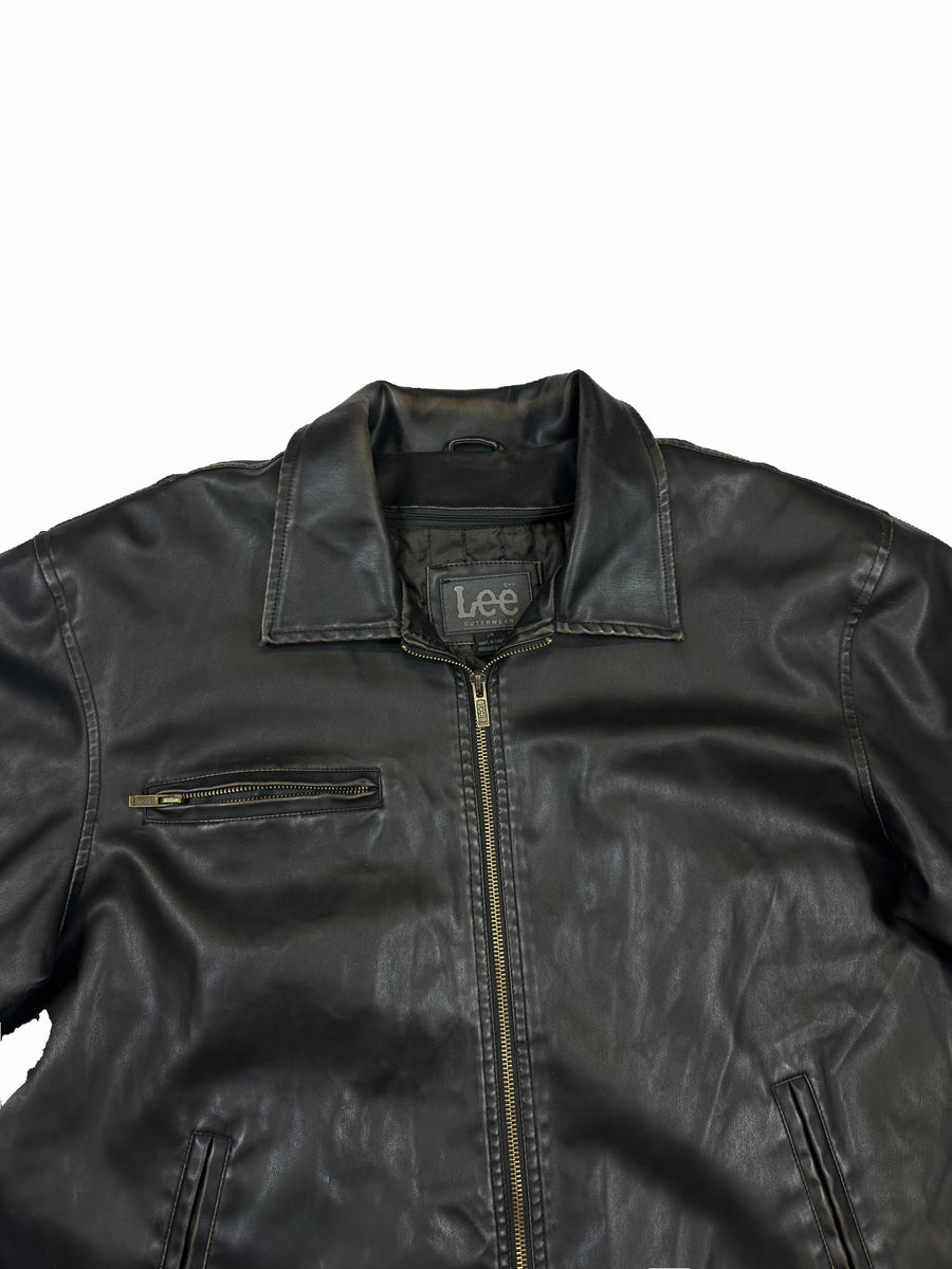 VINTAGE LEE LEATHER JACKET SIZE LARGE